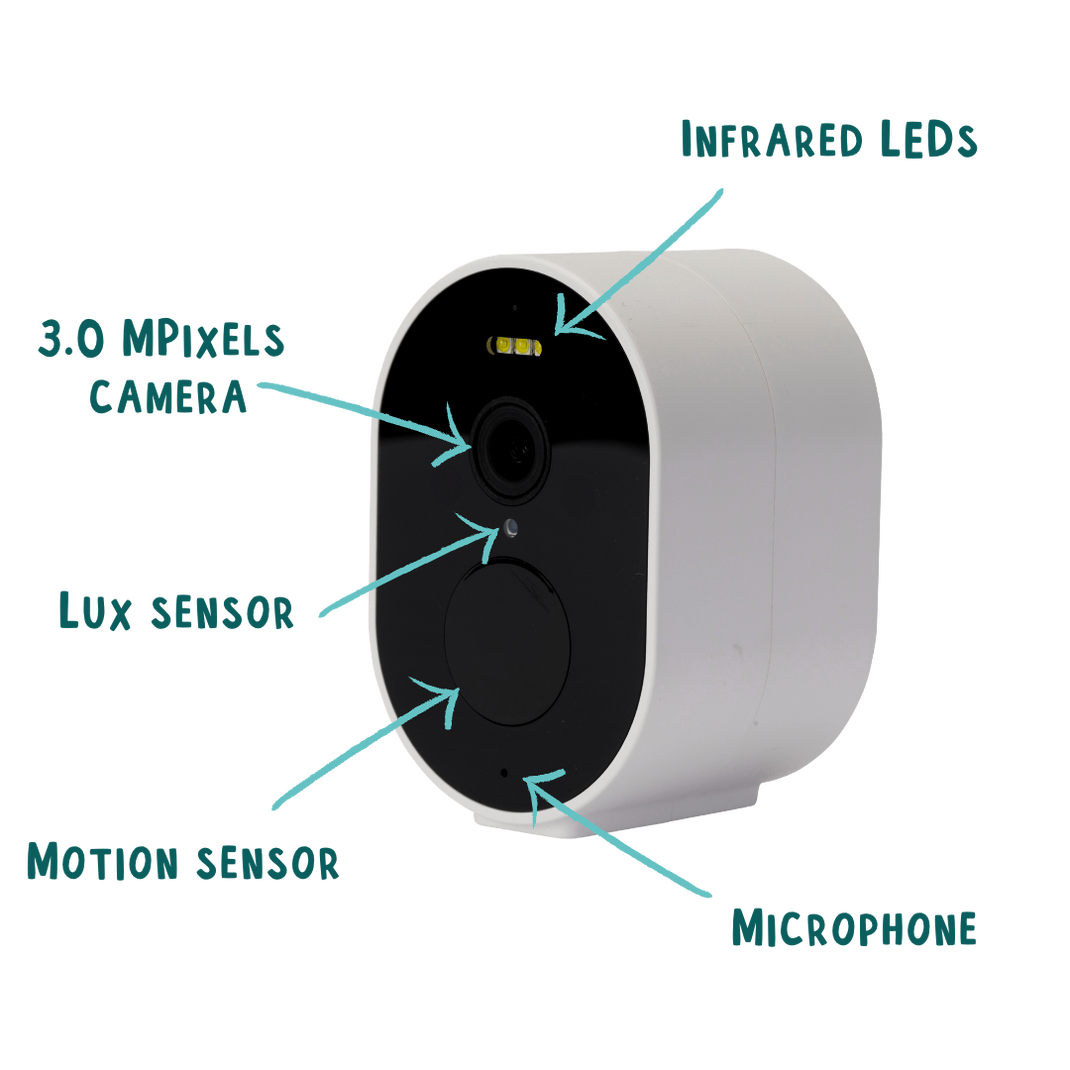 WiFi Battery Bird House Camera with Solar Panel